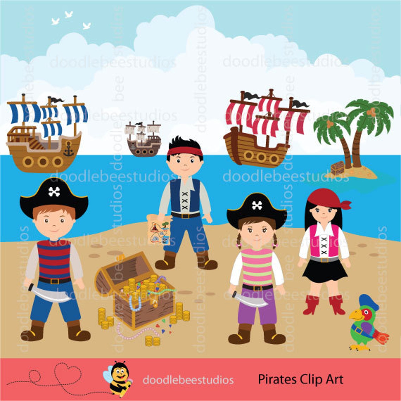 Pirates Clipart Pirates Clip Art Pirate Clipart Pirate Clip - Etsy