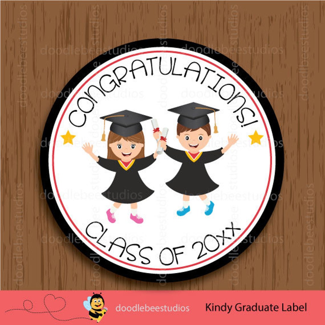 Kids Graduation Favor Tags, Graduation Printable Tags, Graduation Party ...