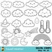 Kawaii Weather Clipart, Kawaii Weather Digital Stamps, Cute Weather ...
