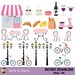 Paris Clipart, Pink Paris Clip Art, Travel Clipart, Paris Girls Clipart ...