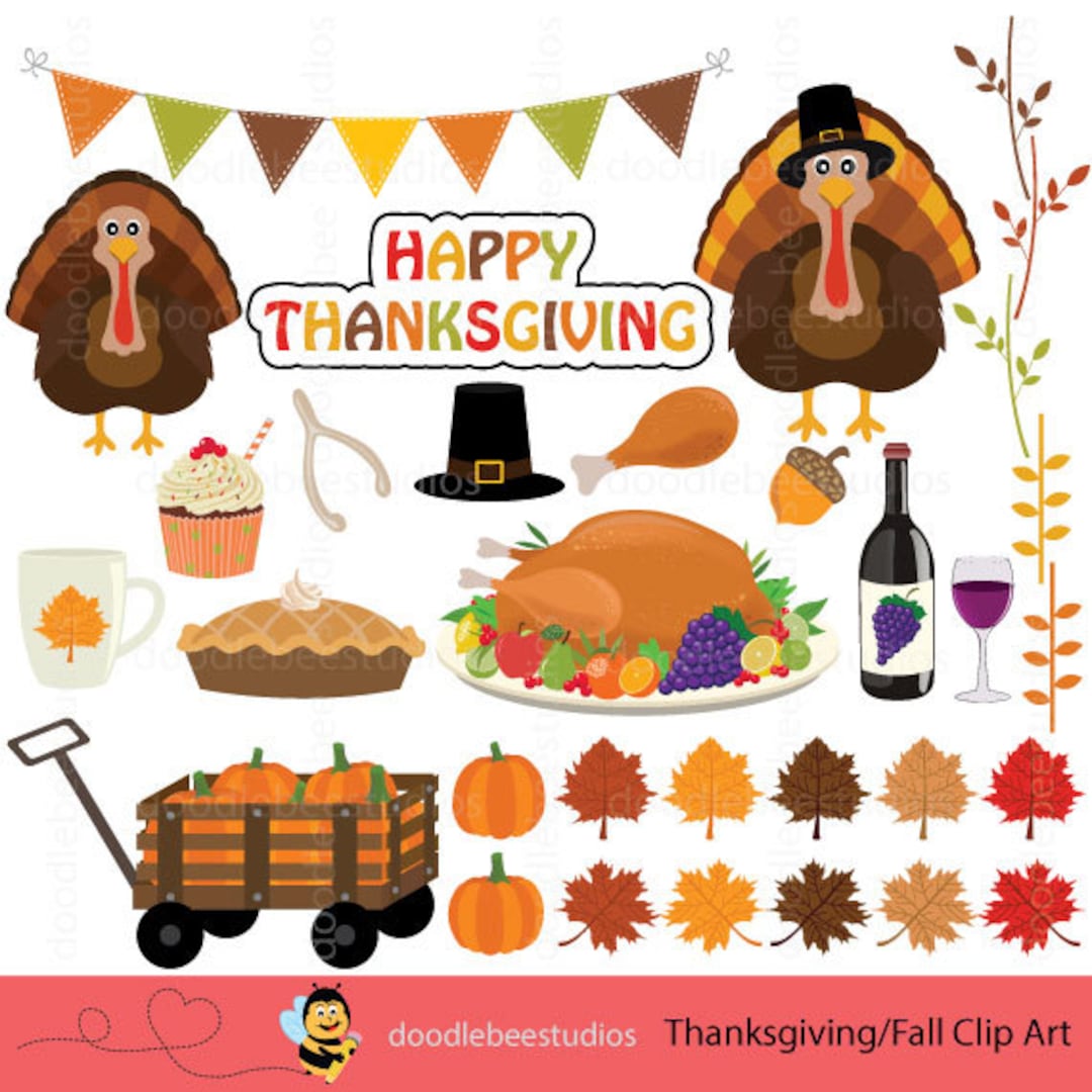 Thanksgiving Clipart, Autumn Clipart, Fall Clipart, Thanksgiving Clip ...