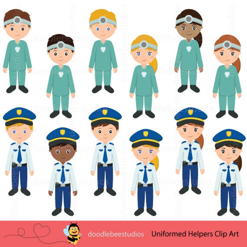 Community Helpers Clipart Community Clipartcareer Day - Etsy