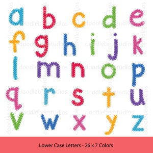 40% OFF! Alphabet Clipart Bundle Set, Numbers Clip Art, Stitched ABC ...
