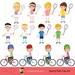 Sporty Kids Clipart, Sports Clipart, Kids Clipart, Sports Clip Art ...