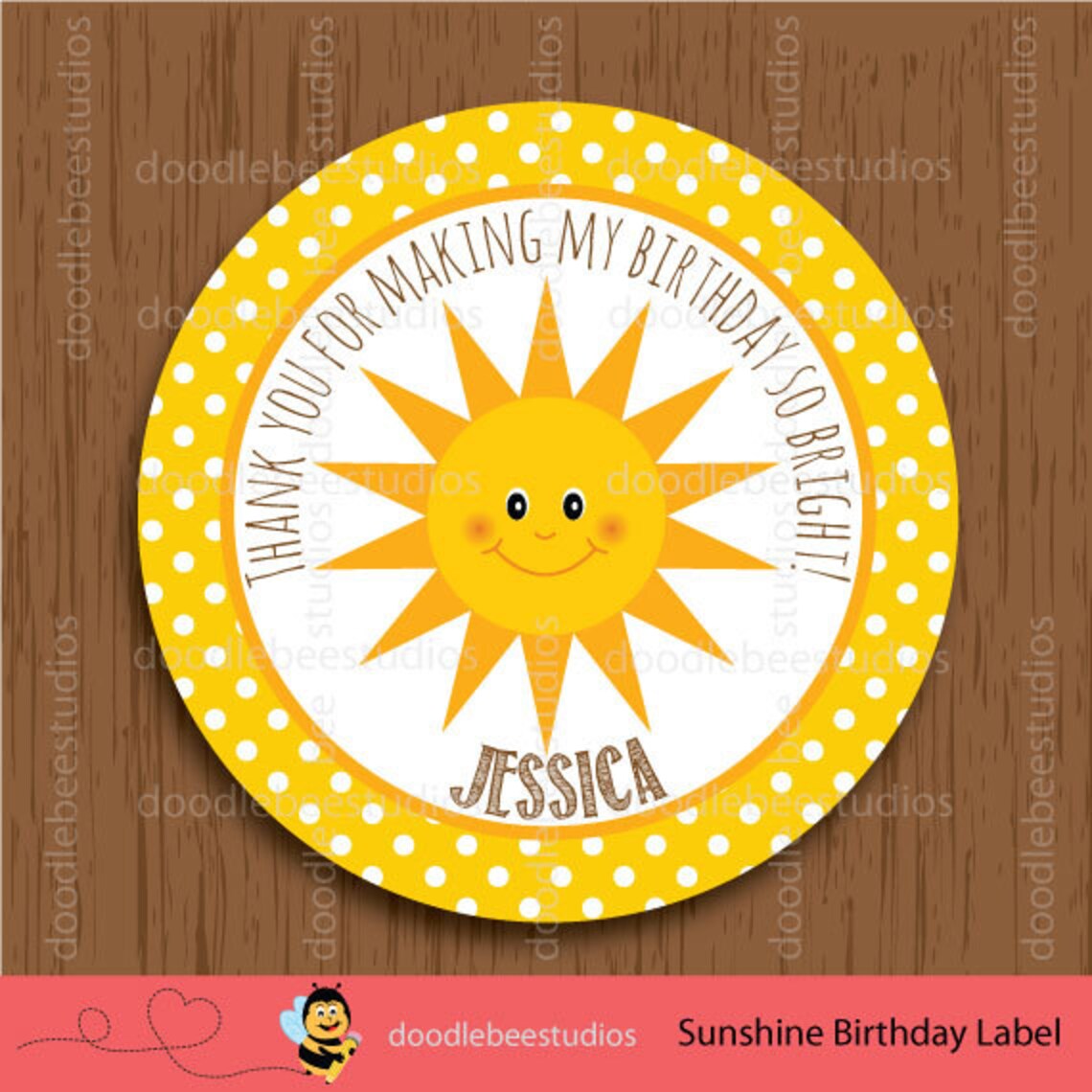 Sunshine Favor Tags Printable Favor Tags Sunshine Tags | Etsy