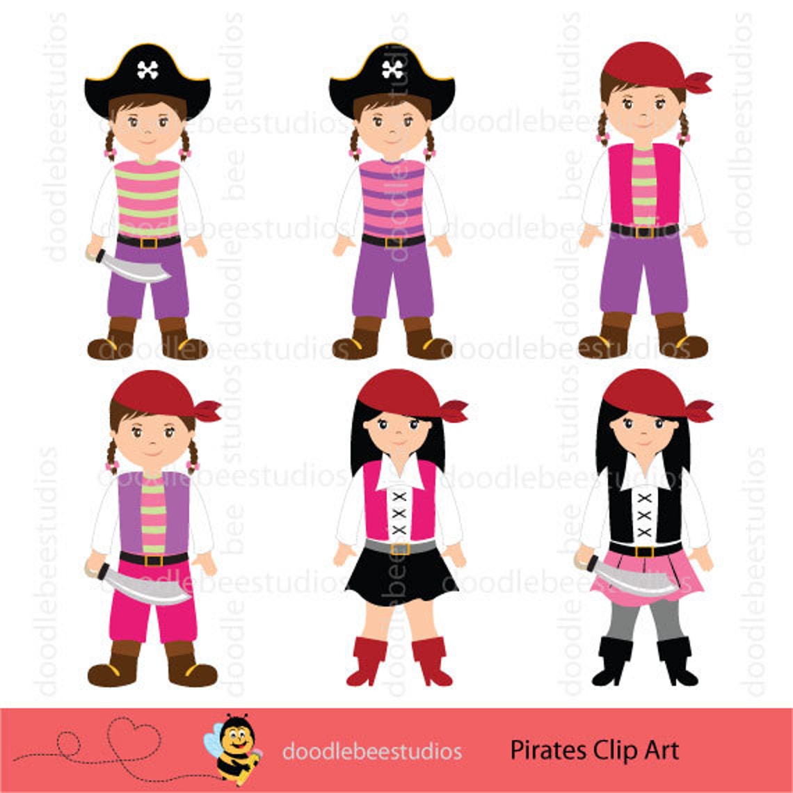 Pirates Clipart Pirates Clip Art Pirate Clipart Pirate Clip - Etsy