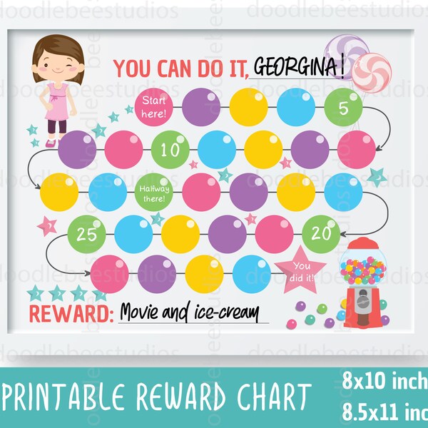 Gumball Reward Chart - Etsy