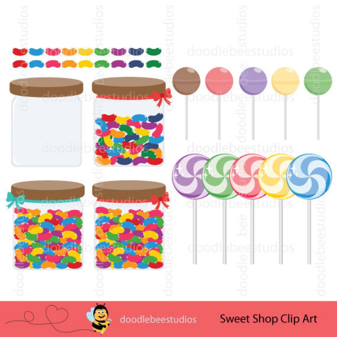 Sweet Shop Clip Art Make Your Own Gumball Machine Digital - Etsy