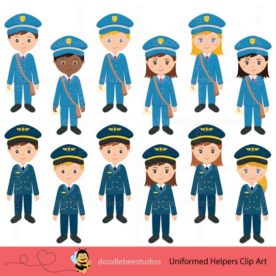 Community Helpers Clipart Set For Careers Occupations Community