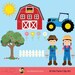 Farm Animals Clipart. Farm Clip Art Set, Barnyard Animals Clipart ...