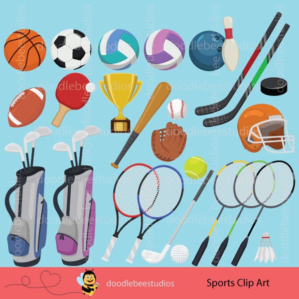 Sports Clip Art - Etsy