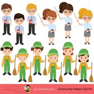 Community Helpers Clipart, Community Clipart,career Day Clipart,career ...