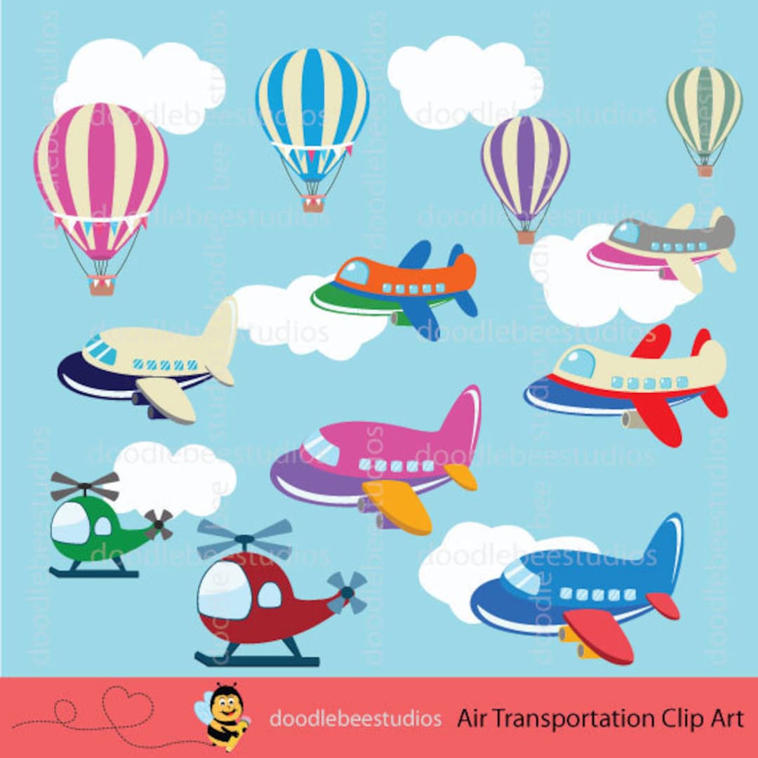 Air Transportation Clipart, Air Planes Clip Art, Air Vehicles Clipart ...