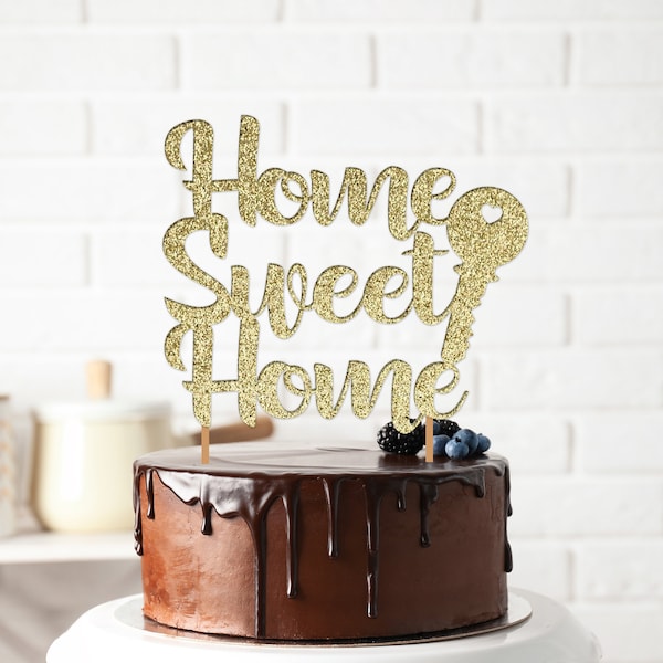 Home Sweet Home Cake Topper - Etsy