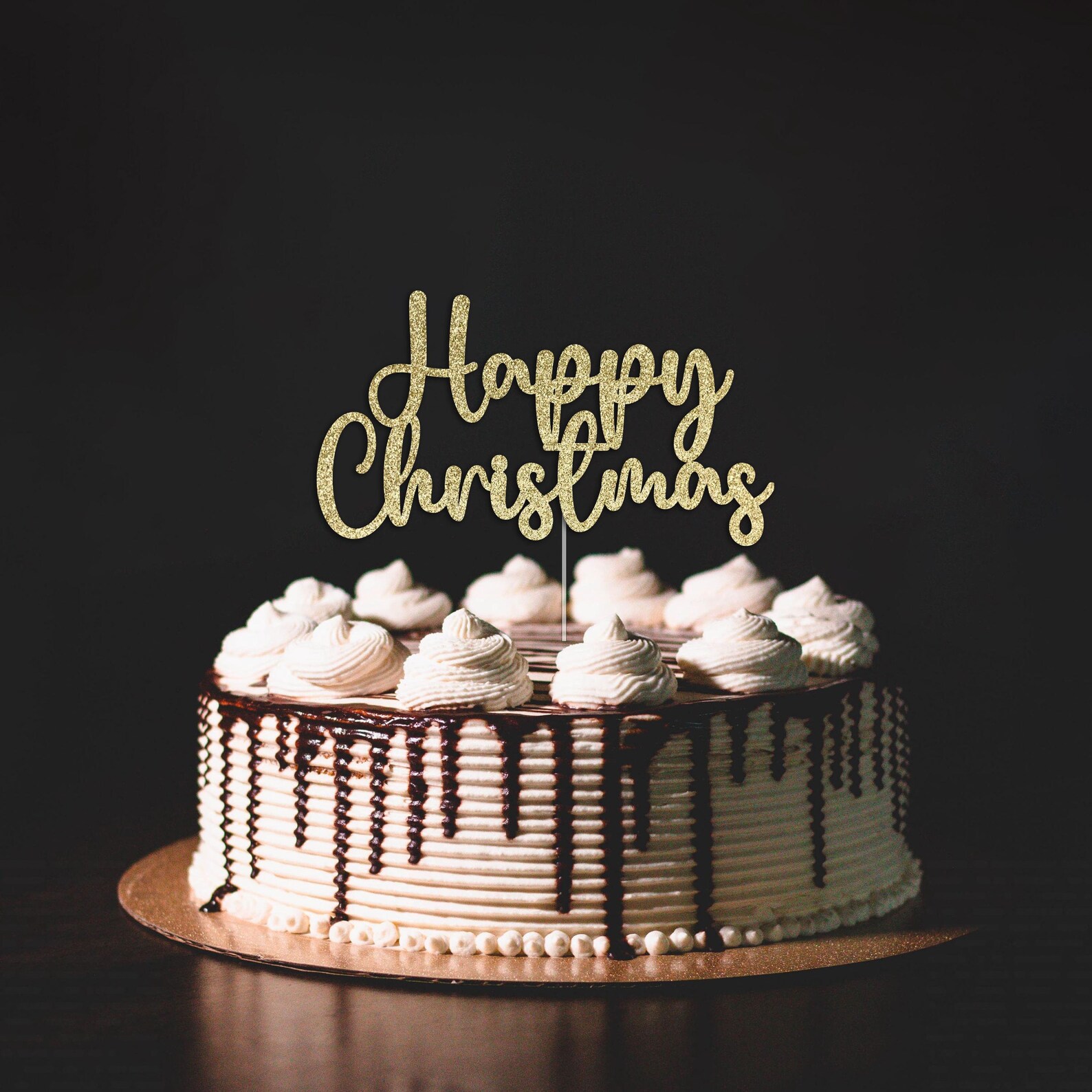 Happy Christmas Cake Topper Christmas Toppers Cake Topper Accessories ...