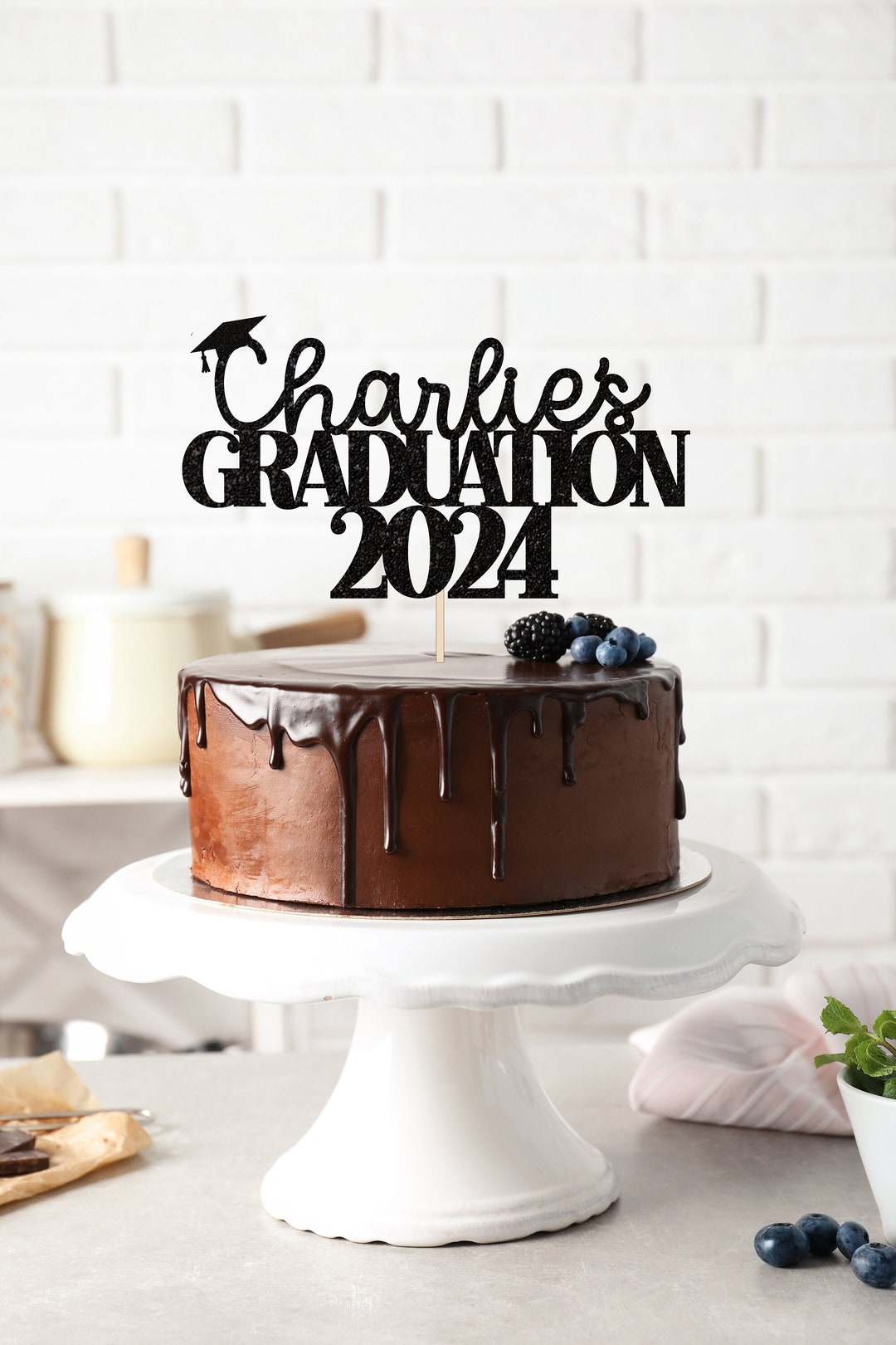 Personalised Graduation Cake Topper Customized Name Cake Topper Gift ...