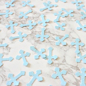 Cross Confetti Baptism Decorations Christening Cross First Communion ...