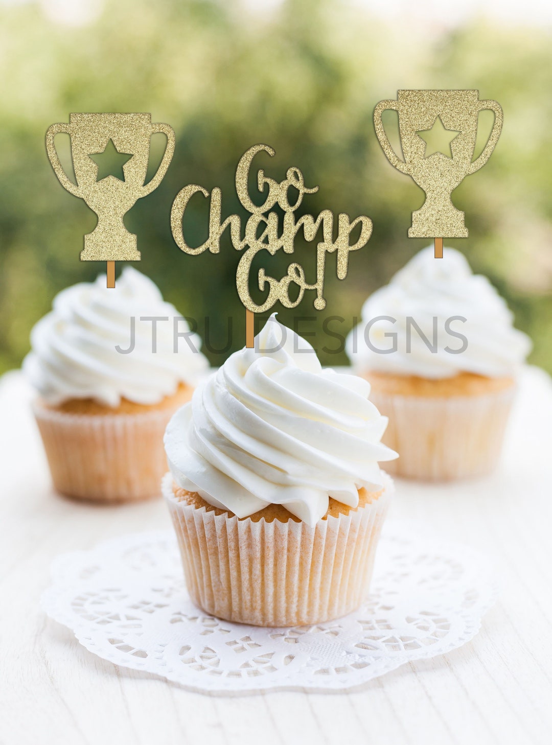Go Champ Go! Champion Cupcake Toppers, Trophy, Number 1, Boxing ...