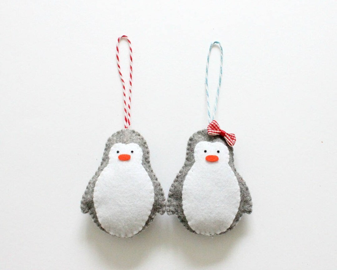 Penguin Christmas Tree Decoration Christmas Felt Ornament Decorations ...