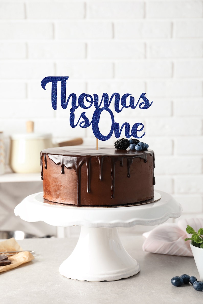 One Cake Topper Birthday Cake Topper Birthday 1st Party Topper | Etsy