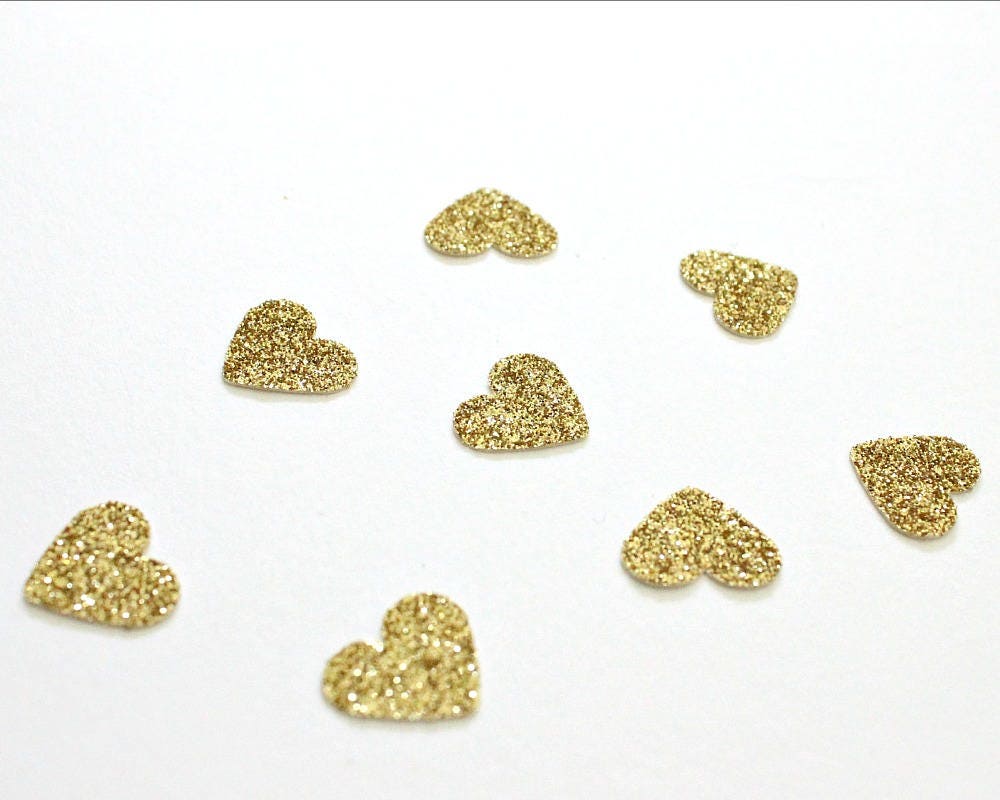 Gold Glitter Small Heart Confetti Party Decorations Wedding - Etsy UK
