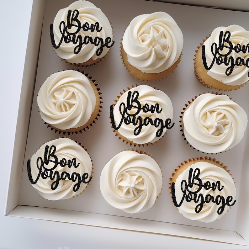 Bon Voyage Cake Topper Travelling Leaving Gift for Him, Leaving Gift ...