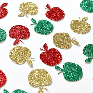 50 Glitter Apple Confetti Apple Jewish New Year Rosh Hashanah Jewish ...