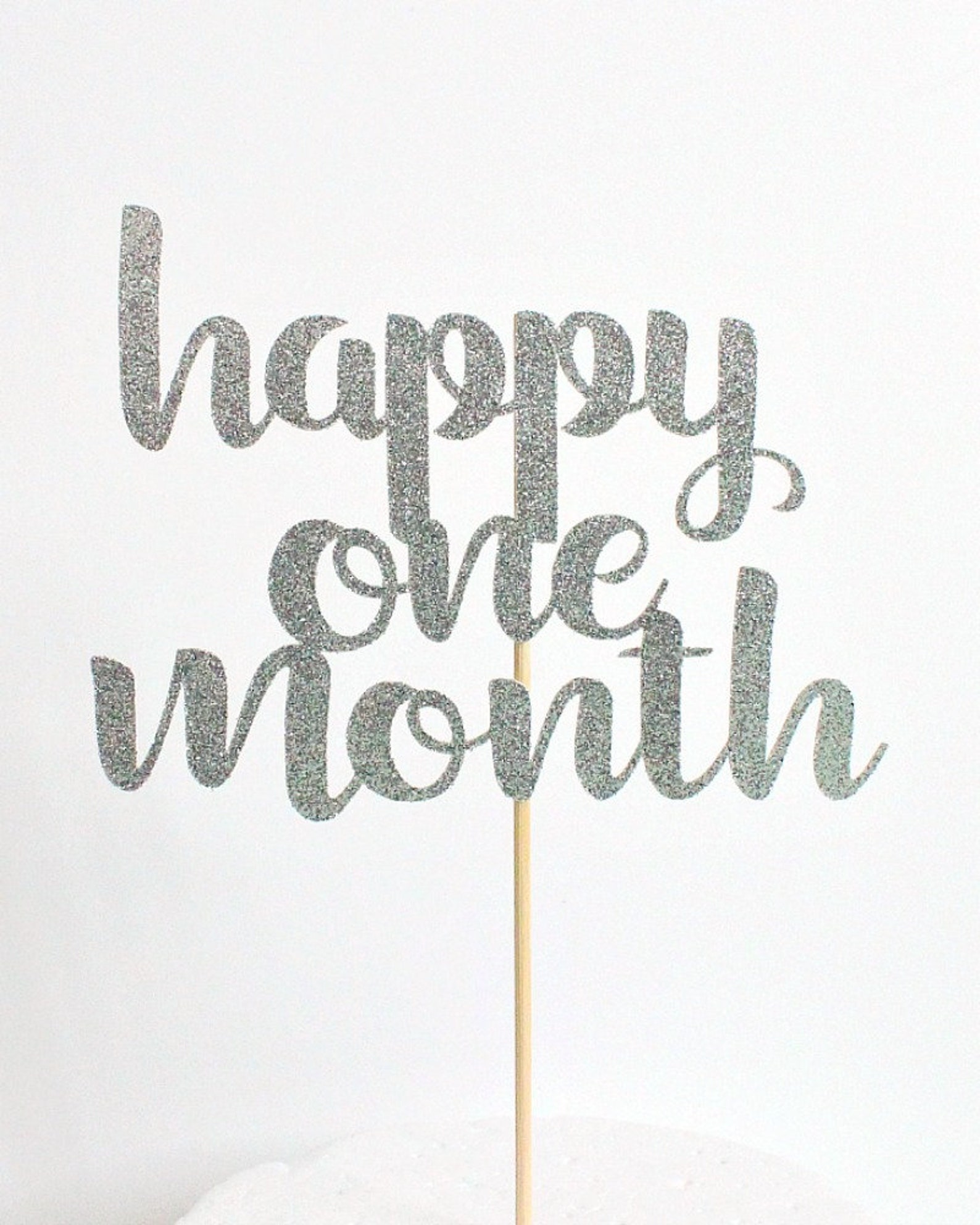 Happy One Month Cake Topper Baby Decorations Newborn Smash Cake Topper ...