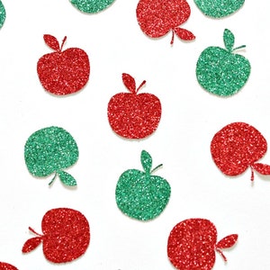 50 Glitter Apple Confetti Apple Jewish New Year Rosh Hashanah Jewish ...
