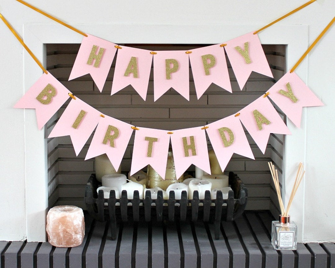 Happy Birthday Banner Birthday Decorations Signs Birthday Gift - Etsy