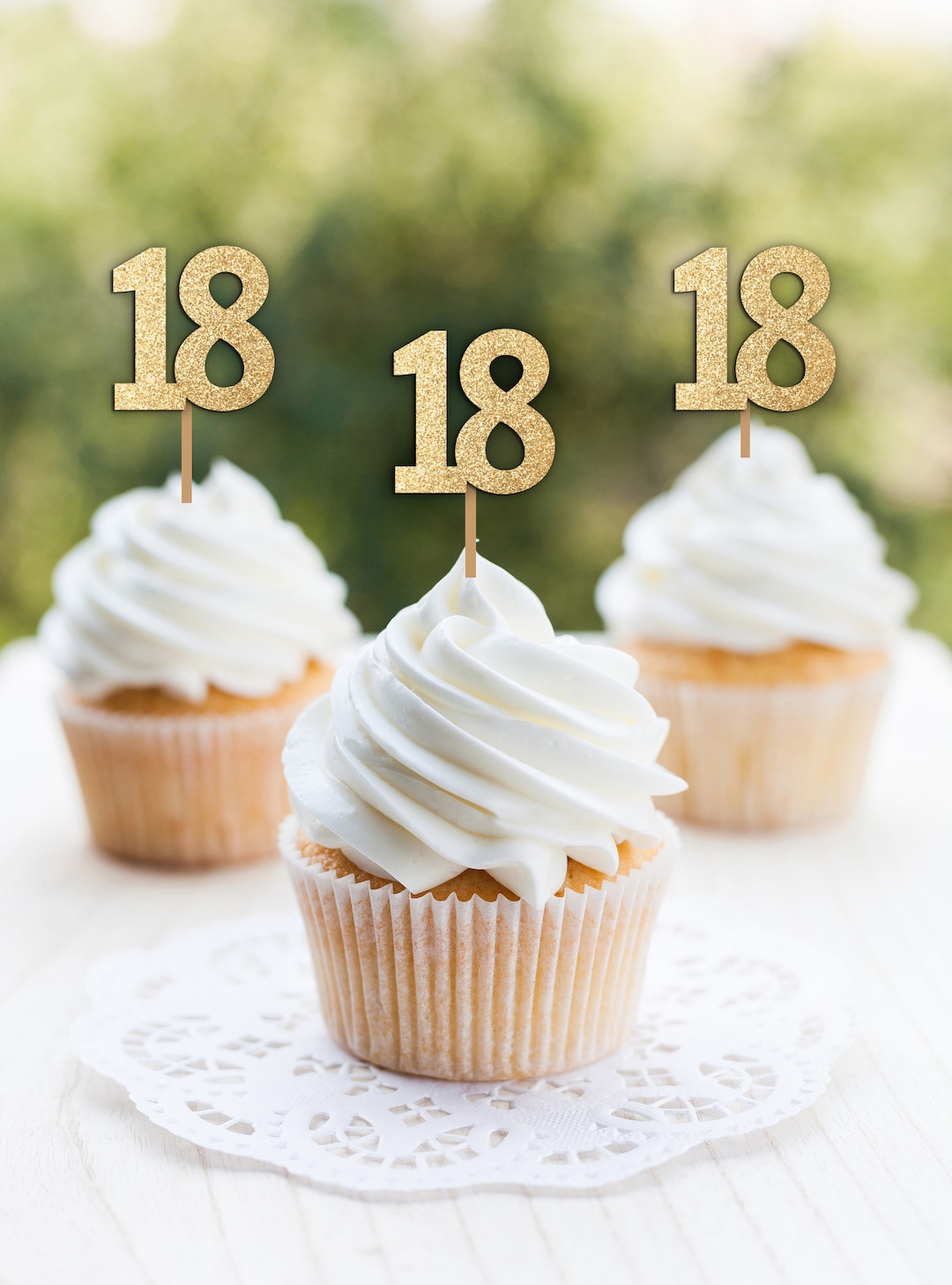 18th Birthday Cupcake Toppers, 18th Cake Topper, Personalised Birthday ...