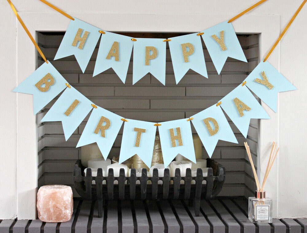Happy Birthday Banner Birthday Decorations Signs Birthday Gift | Etsy