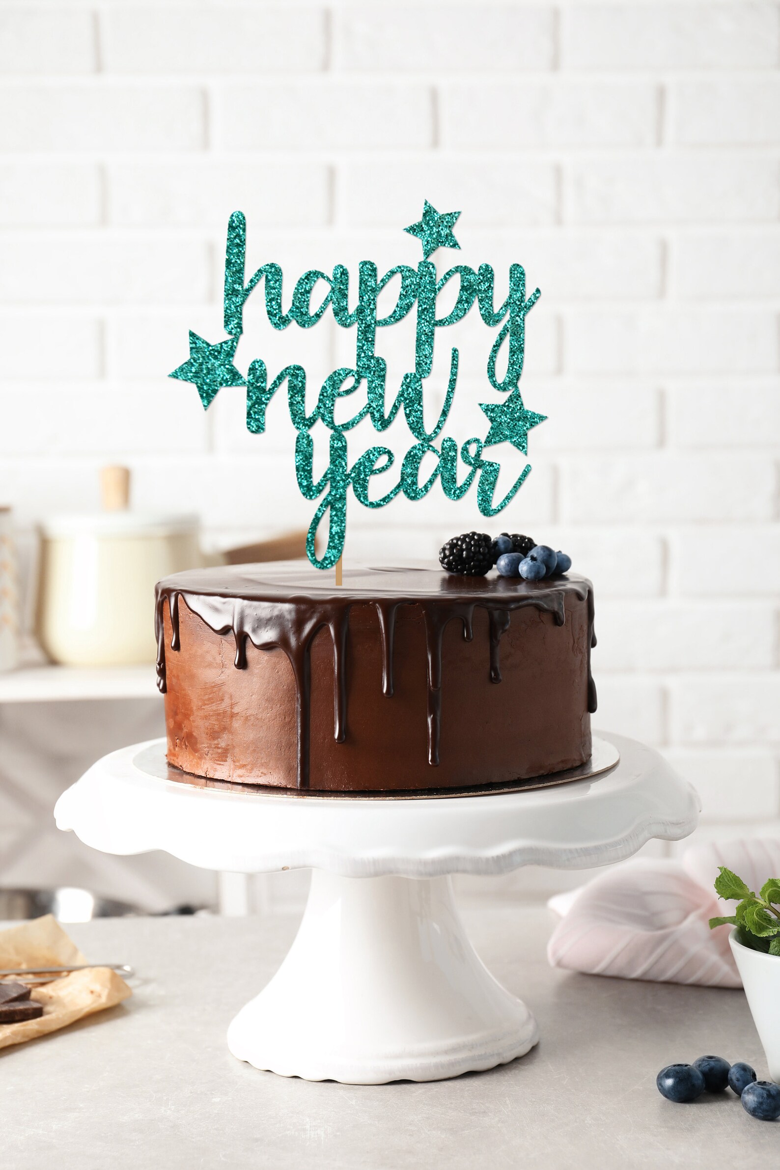 Happy New Year Cake Topper New Years Eve Cake Topper 2023 - Etsy UK