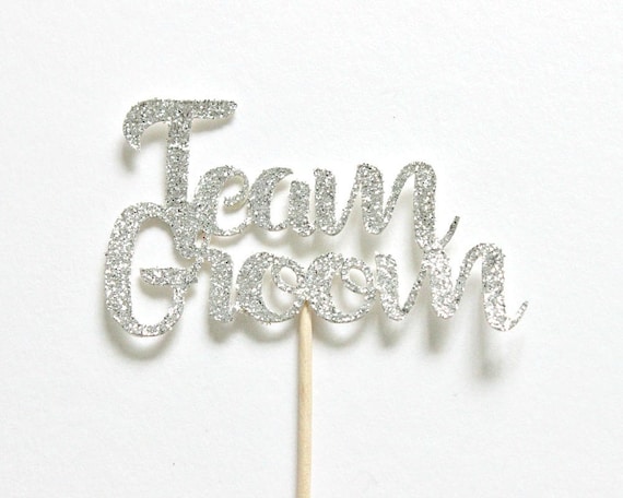 12 Team Groom Cupcake Toppers Stag Party Toppers Cake Topper | Etsy