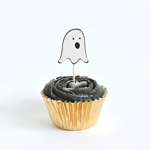 Ghost Cupcake Toppers, Halloween Party, Halloween Decor, Halloween ...