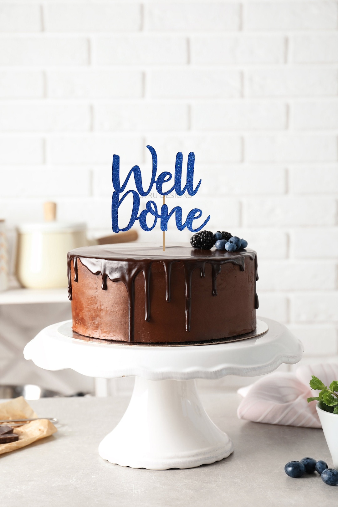 Well Done Cake Topper, Graduation Cake Topper, High School Decor ...