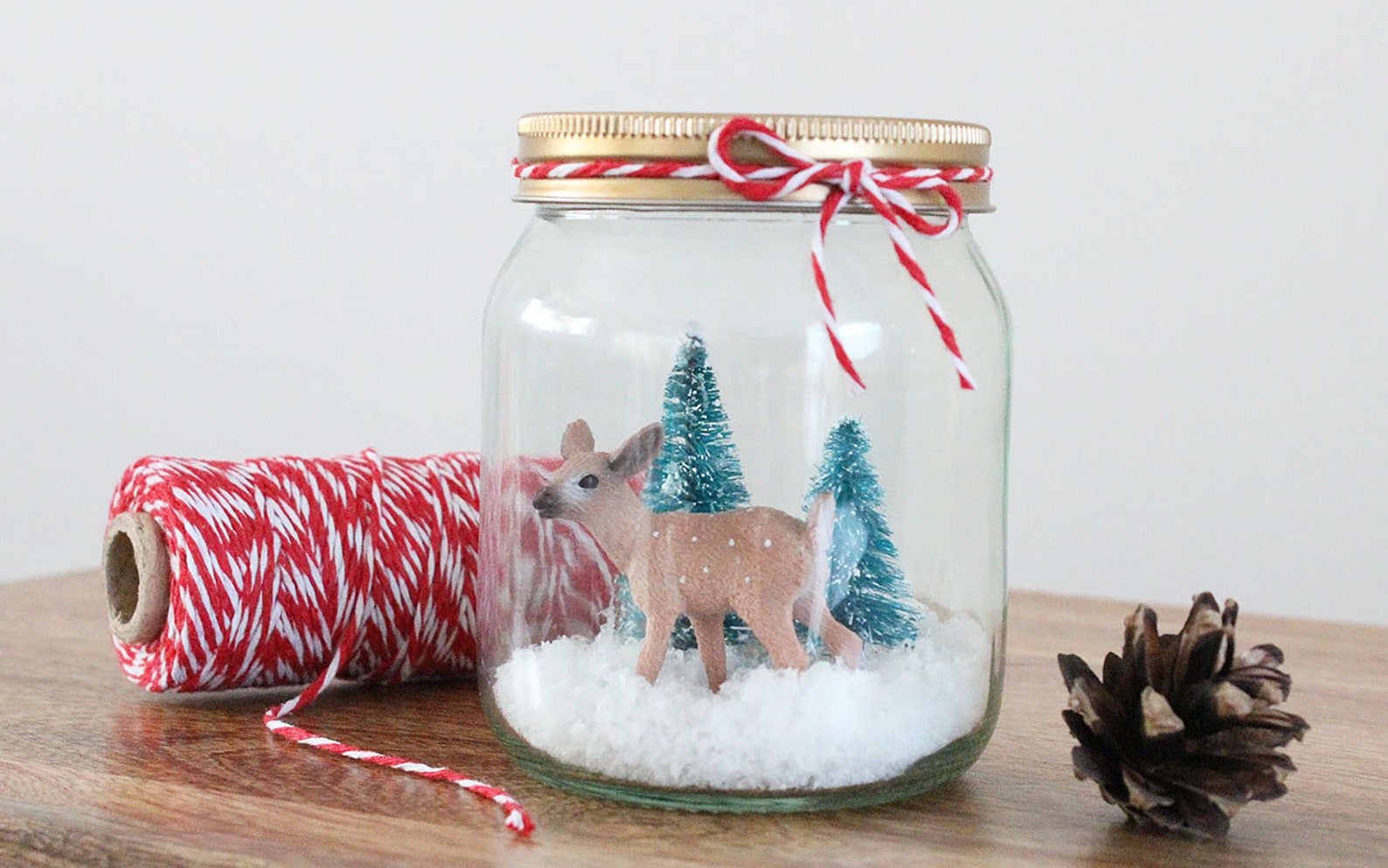 Handmade Reindeer Christmas Snow Globe Christmas Gift | Etsy