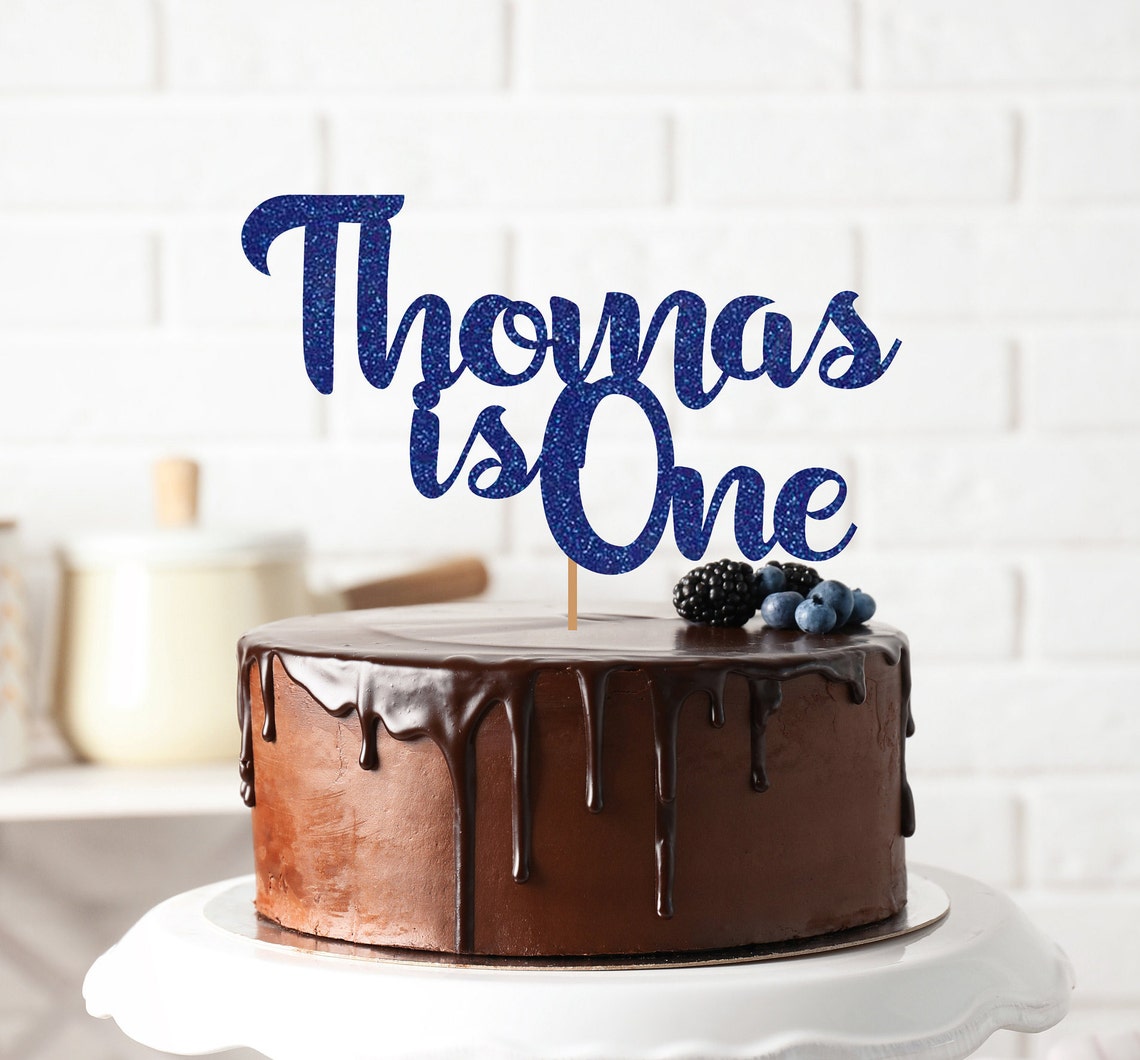 One Cake Topper Birthday Cake Topper Birthday 1st Party Topper - Etsy UK