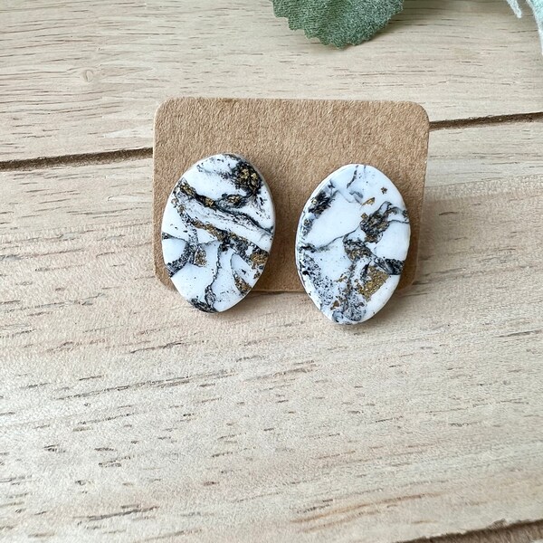 Marble Earrings - Etsy