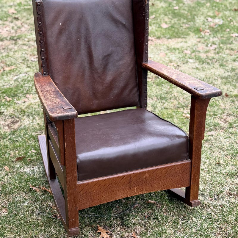 Antique Oak Rockers - Etsy