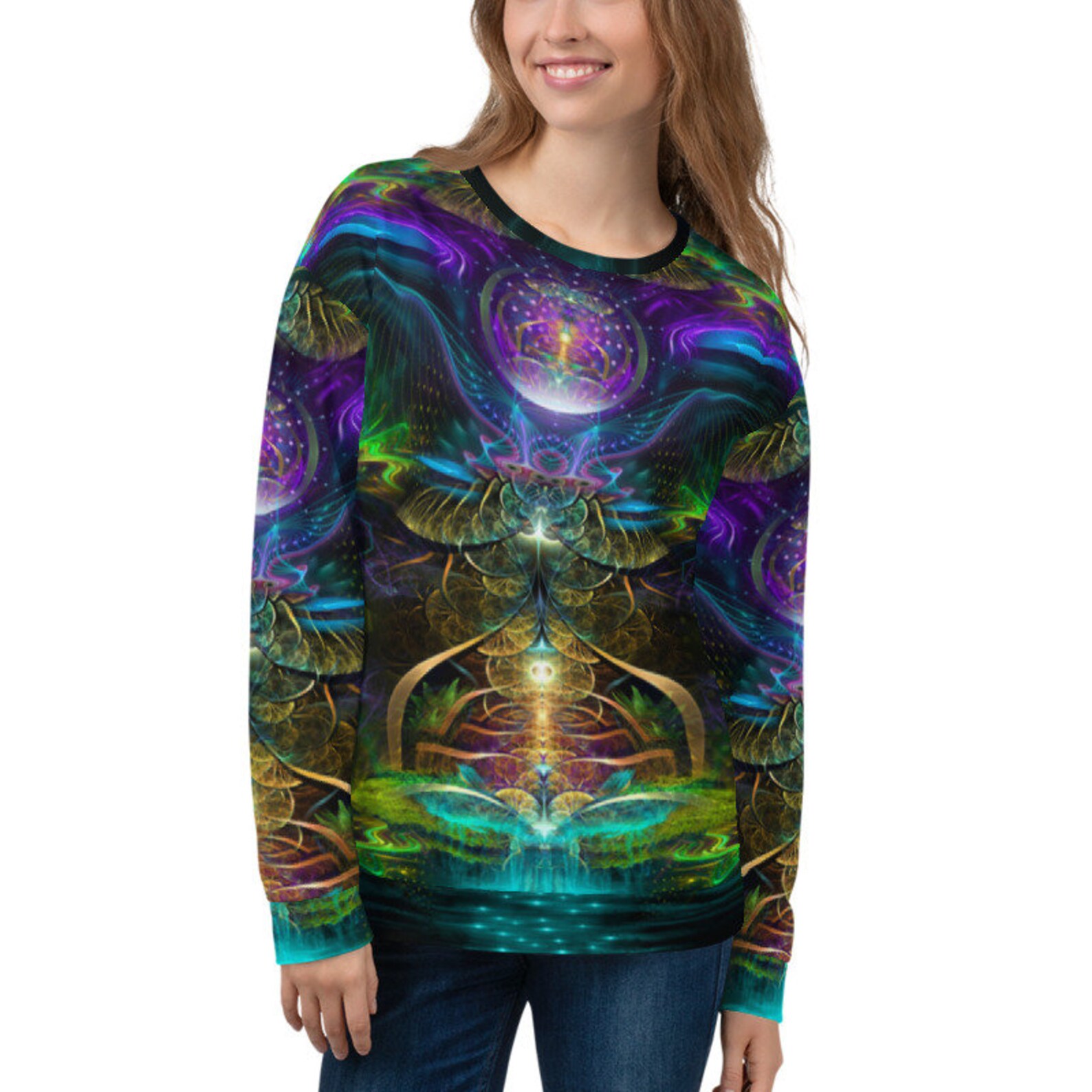 Psychedelic Unisex Sweater // Visionary Art // Festival Clothing ...
