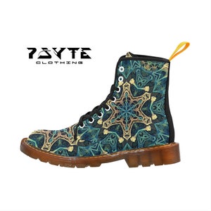 Psychedelic Boots, Psytrance Boots, Festival Boots, Burning Man Boots ...