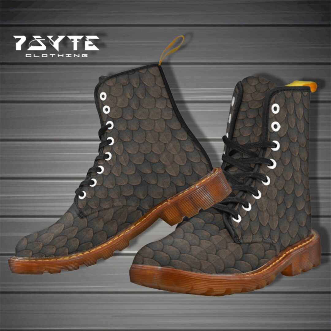 Dragon Scale Boots, Burning Man Boots, Combat Boots, Cosplay Boots ...