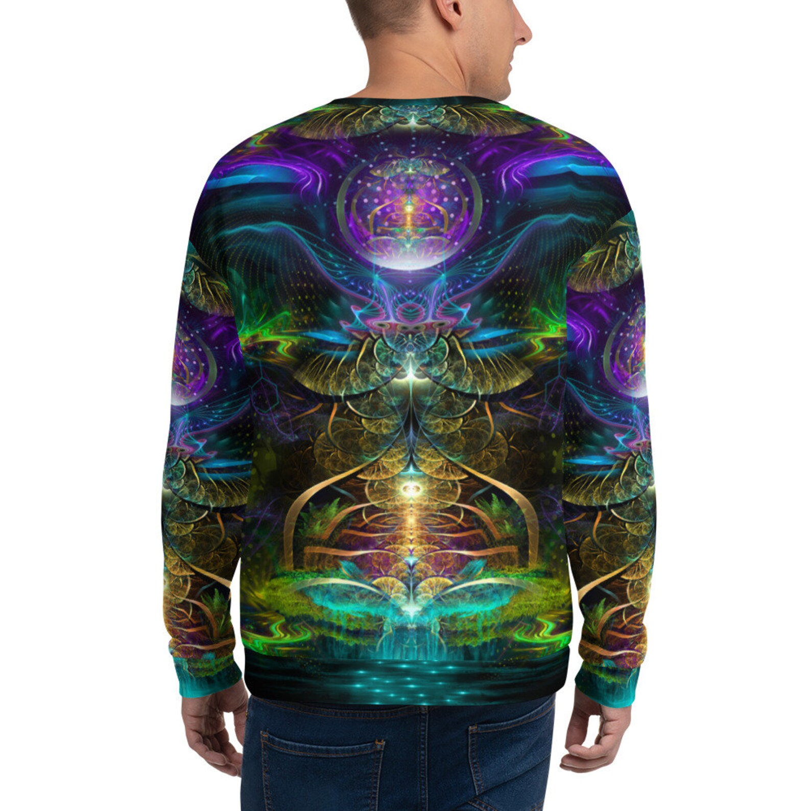 Psychedelic Unisex Sweater // Visionary Art // Festival - Etsy