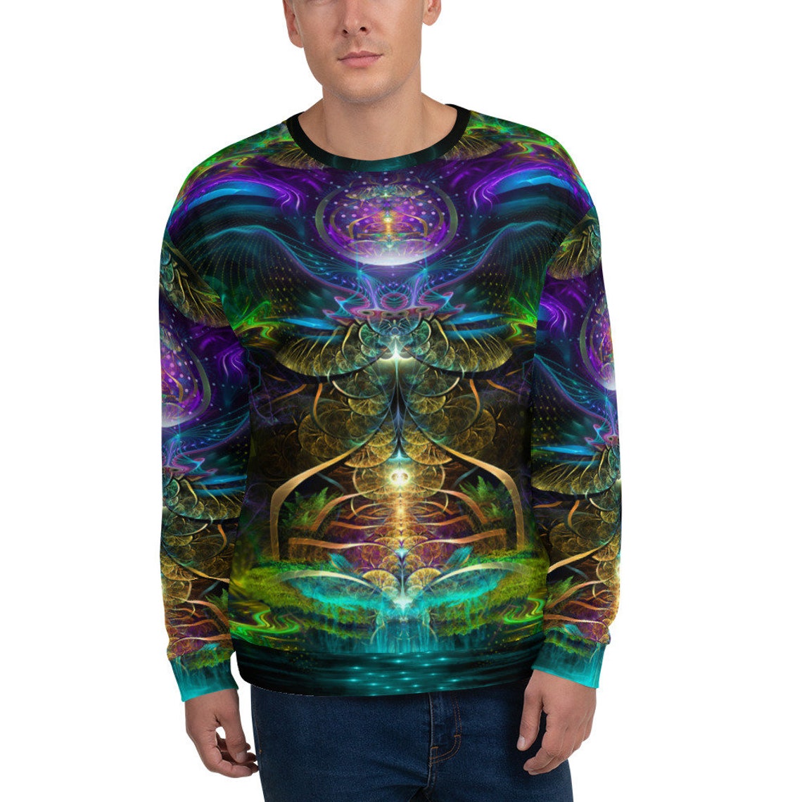 Psychedelic Unisex Sweater // Visionary Art // Festival Clothing ...