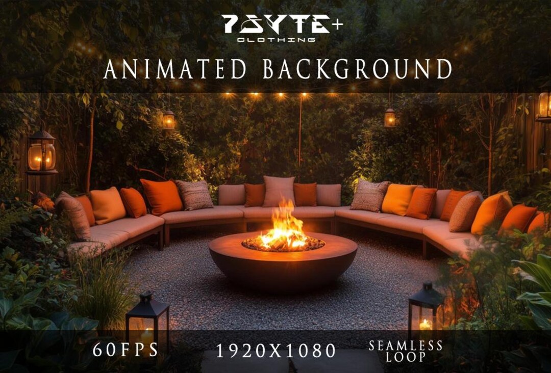 Fire Pit ANIMATED BACKGROUND | Live Wallpaper | Vtuber Background ...