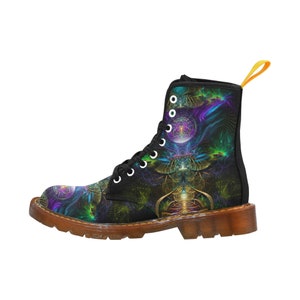 Festival Boots, Psychedelic Boots, Burning Man Boots, Combat Boots ...