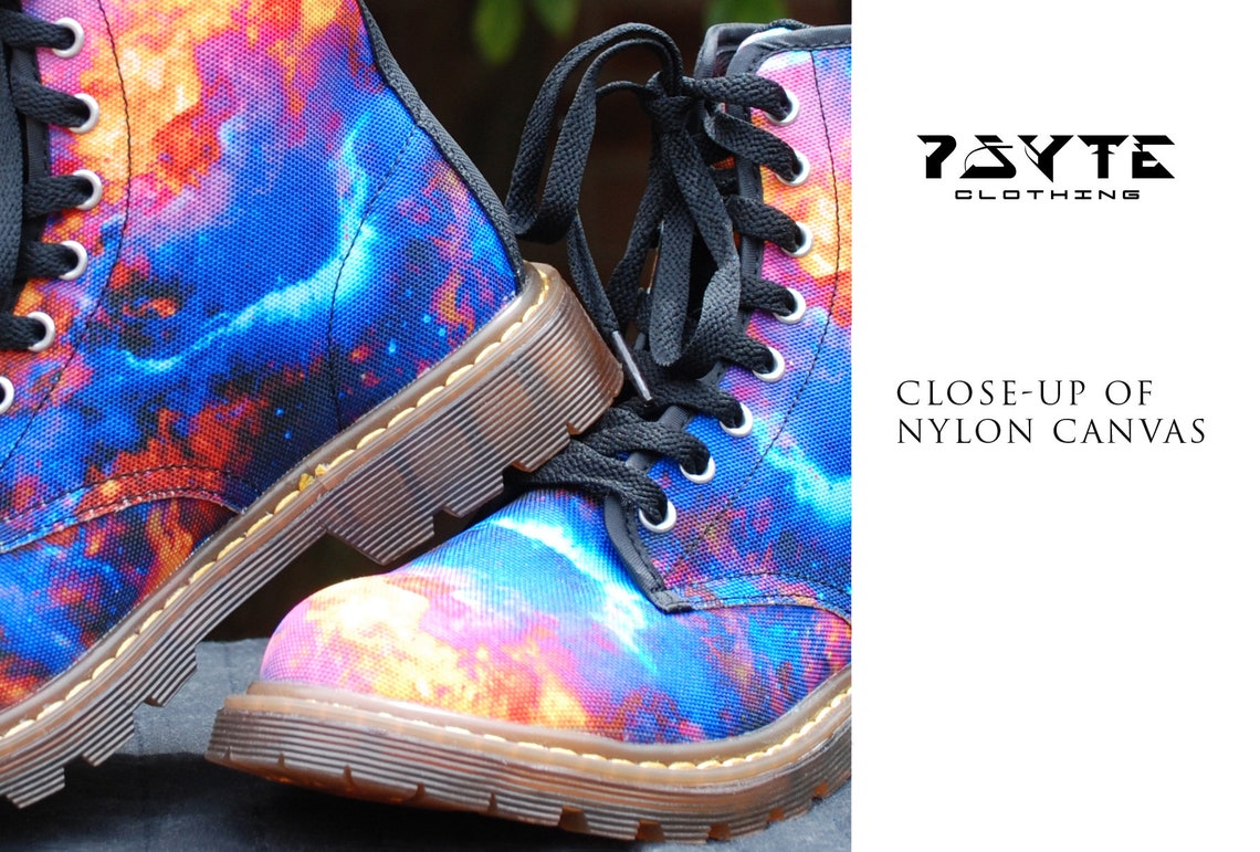 Psychedelic Boots Psytrance Boots Festival Boots Burning - Etsy