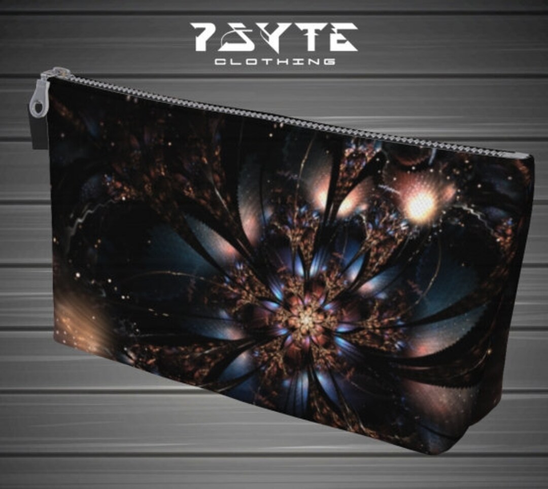 Fractal Art Makeup Bag, Cosmetic Bag, Makeup Organiser, Makeup Storage ...