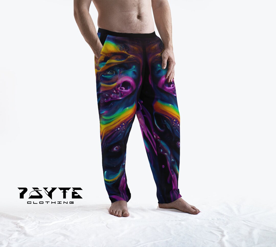 Unisex Rainbow Oil Slick Lounge Pants,couch Pants,pajama Pants,lounge ...